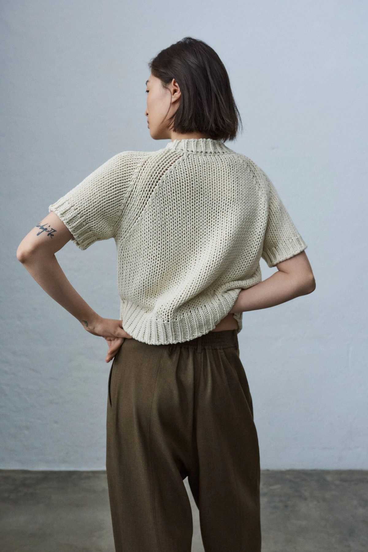 Cordera Asymmetric Straight Pants - Walnut | Garmentory