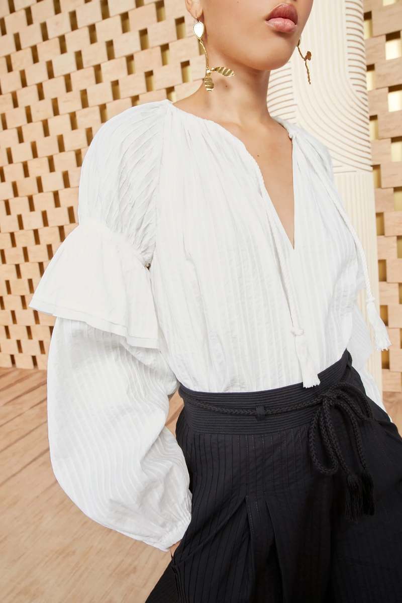 Ulla Johnson Concetta Blouse - Cowrie | Garmentory