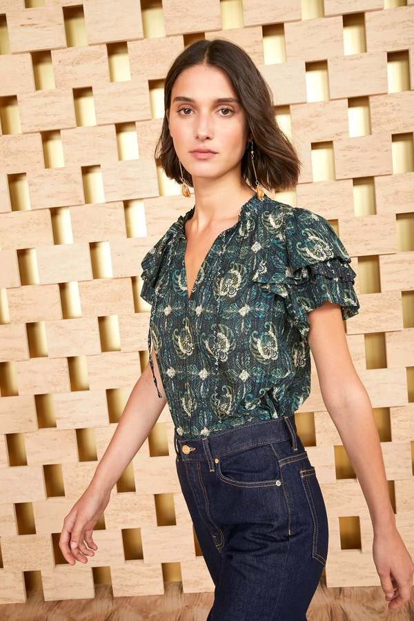 Ulla Johnson Lilli Top - Pacific | Garmentory