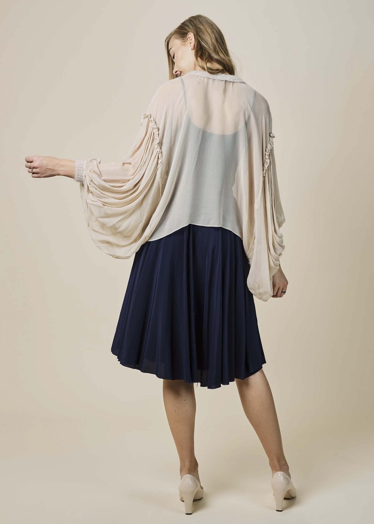 Louiza Babouryan Chiffon Poet Top | Garmentory