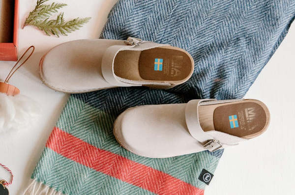 MIA Shoes Ebba Leather Clog - Taupe | Garmentory