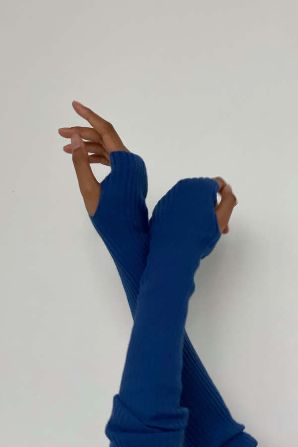 Muse the Label Poppy Gloves - Sapphire | Garmentory