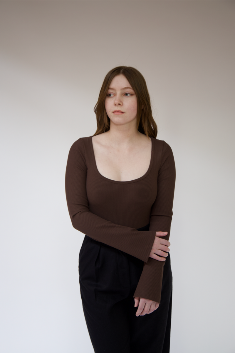 Toit Volant deep scoop bodysuit - Coco | Garmentory