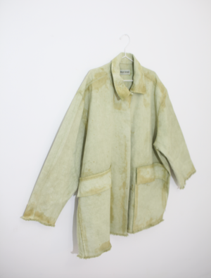 Ashley Rowe DENIM JACKET - GREEN | Garmentory