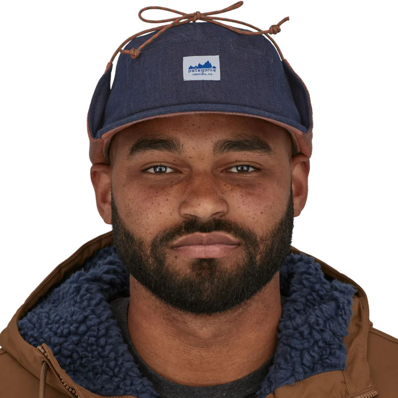 PATAGONIA Range Earflap Cap - Mid Crown Upriver Sisu Brown | Garmentory