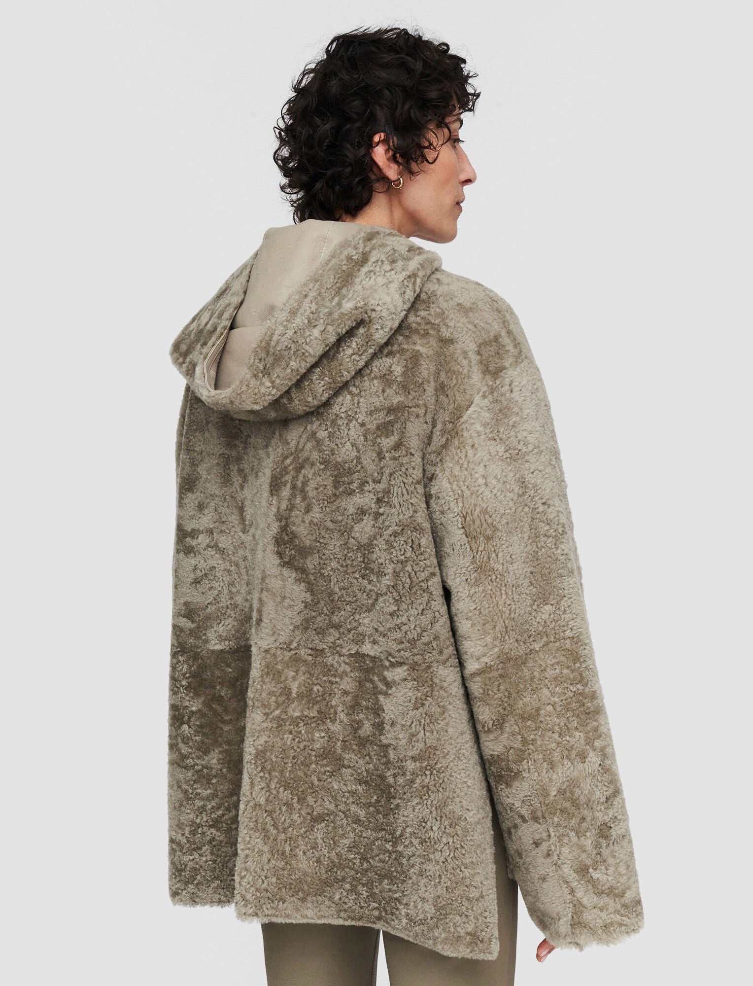 Joseph Cosser Reversible Shearling Coat - Pewter | Garmentory