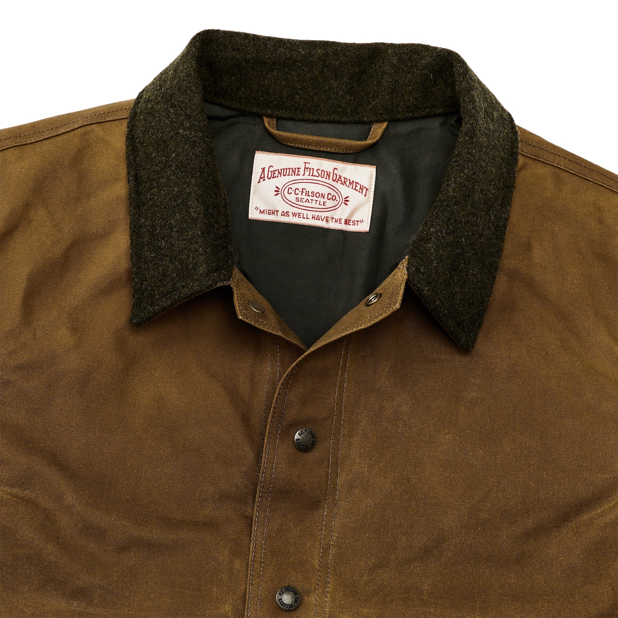 Filson Tin Cloth Work Jacket - Dark Tan | Garmentory