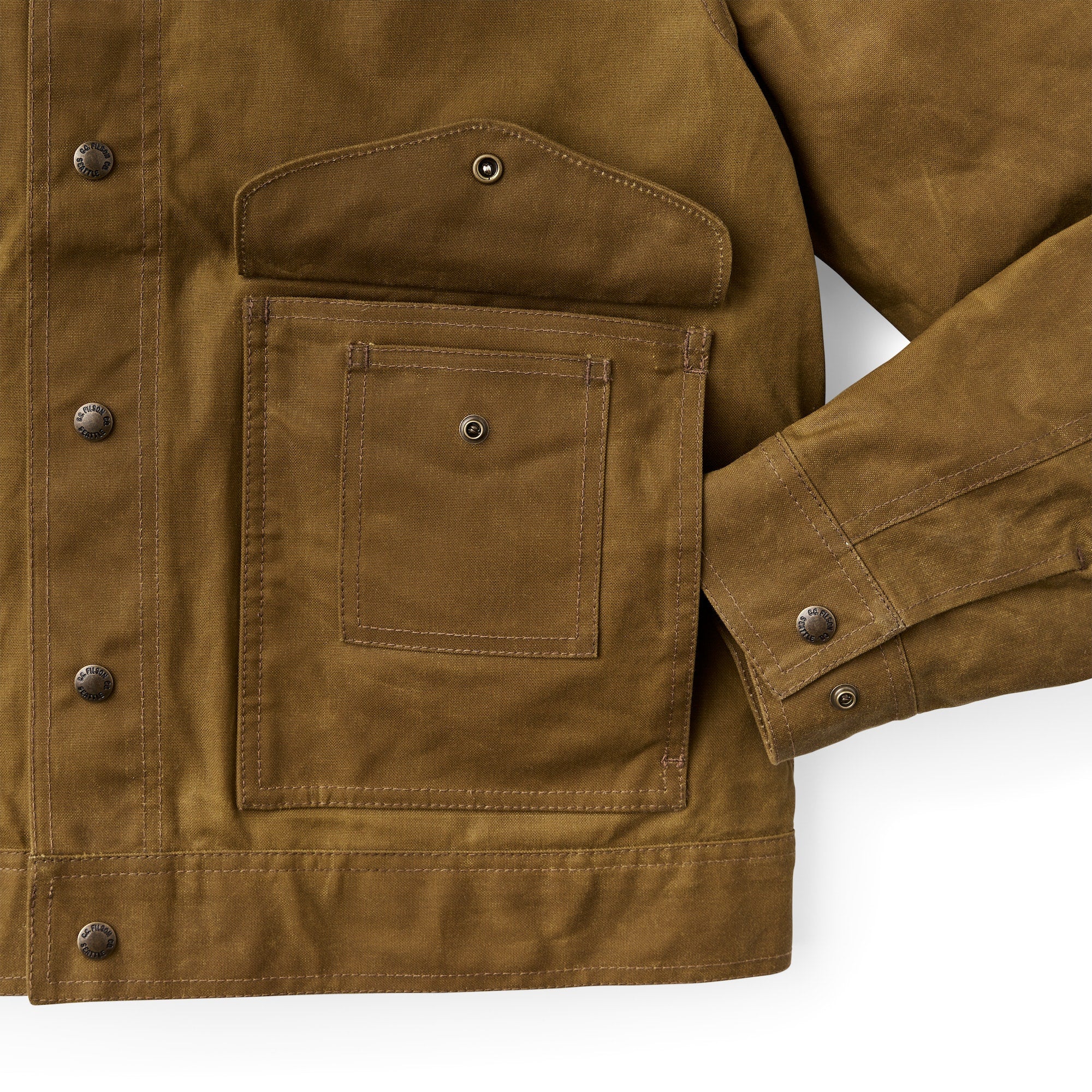 Filson Tin Cloth Work Jacket - Dark Tan | Garmentory
