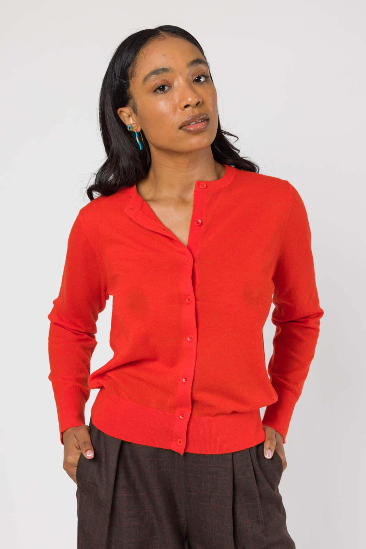 Mercerized Wool Shrunken Cardigan | Garmentory