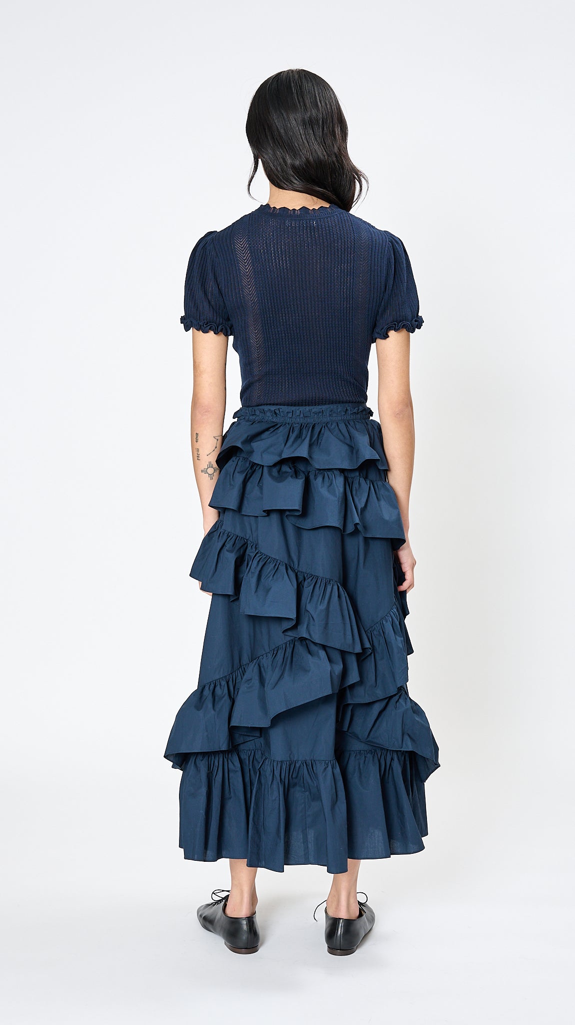 Ulla Johnson Cornelia Skirt - Midnight | Garmentory