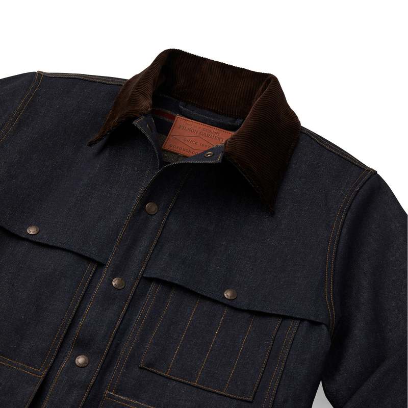 Filson Lined Denim Cruiser Jacket - Raw Indigo | Garmentory