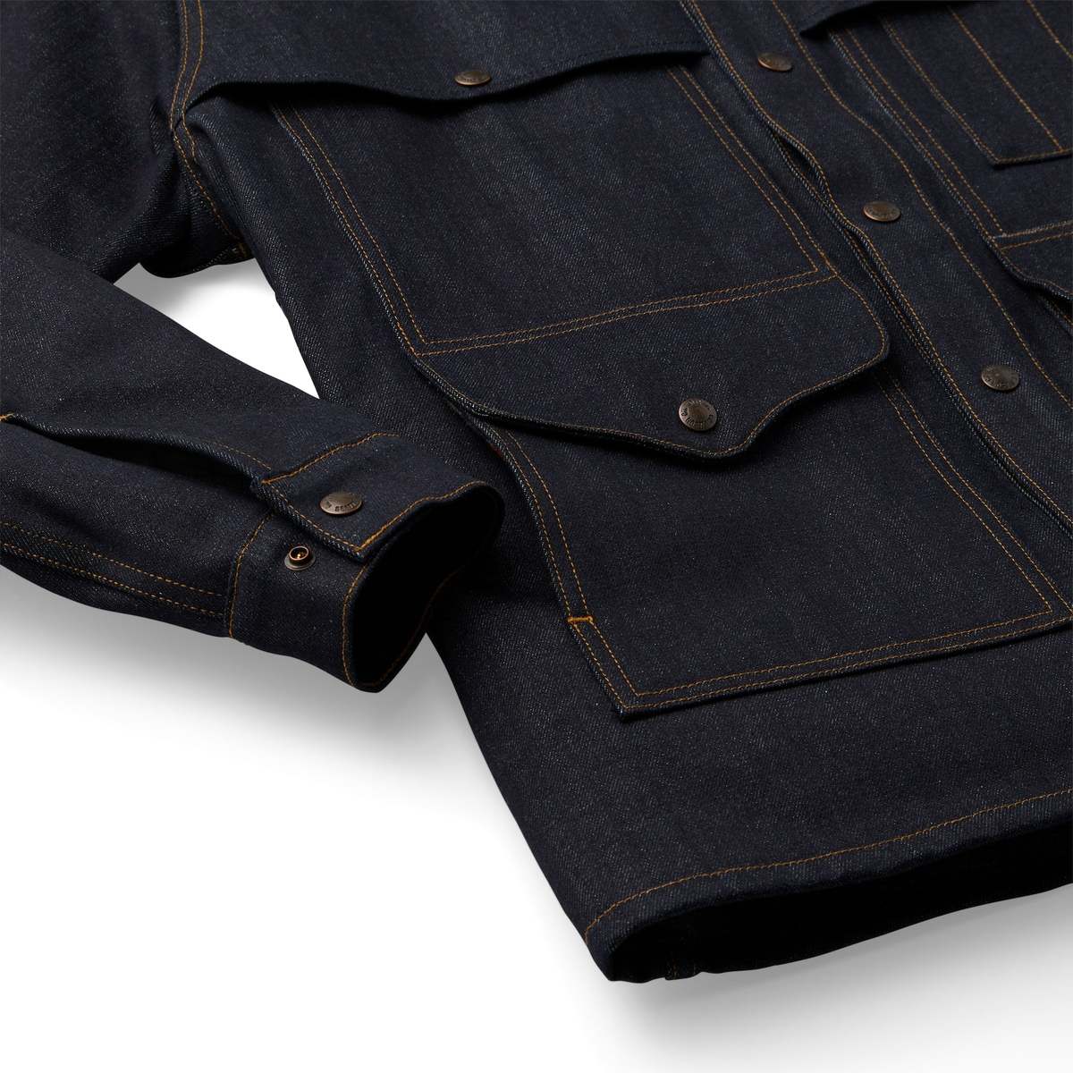 Filson Lined Denim Cruiser Jacket - Raw Indigo | Garmentory