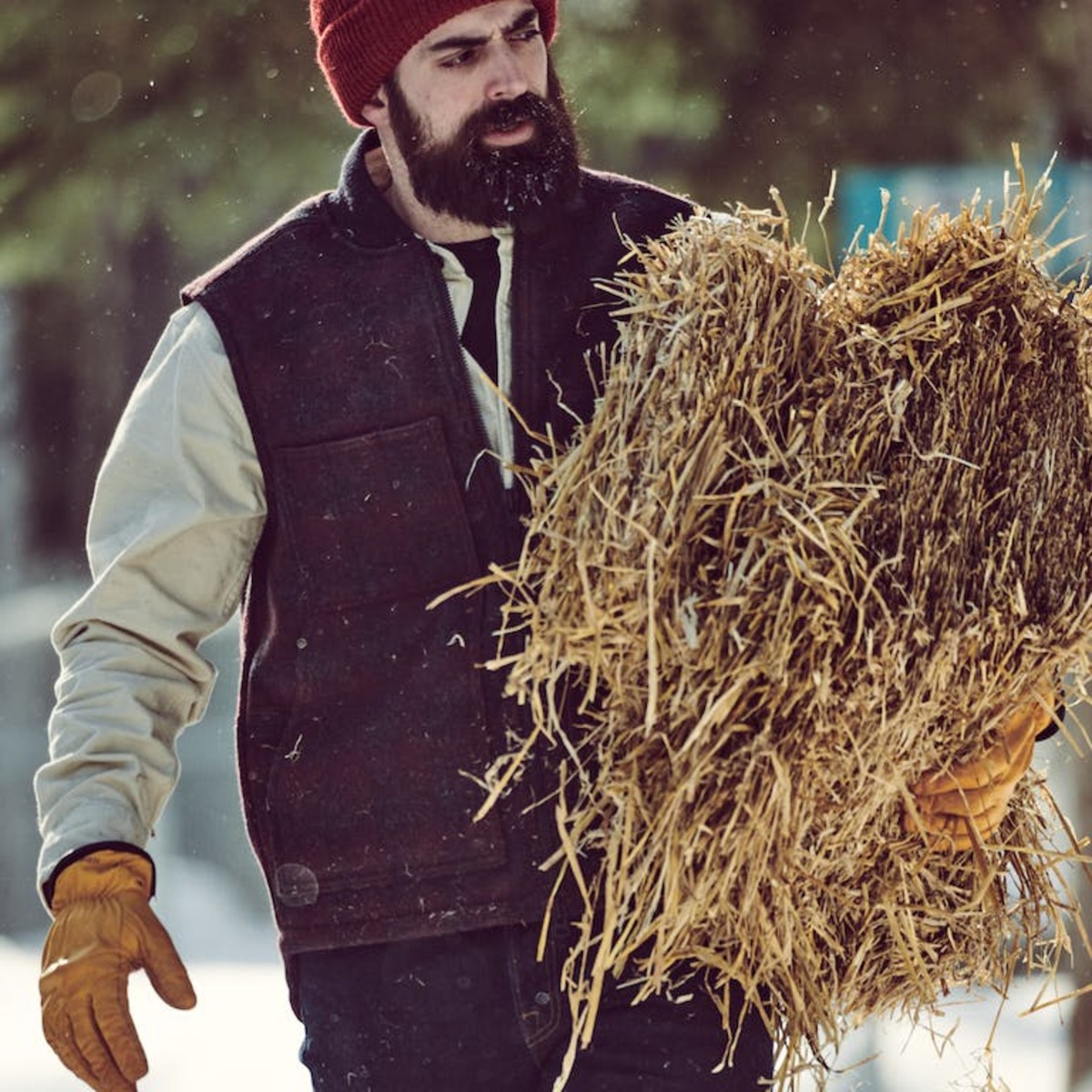 Filson Lined Mackinaw Wool Work Vest - Charcoal | Garmentory