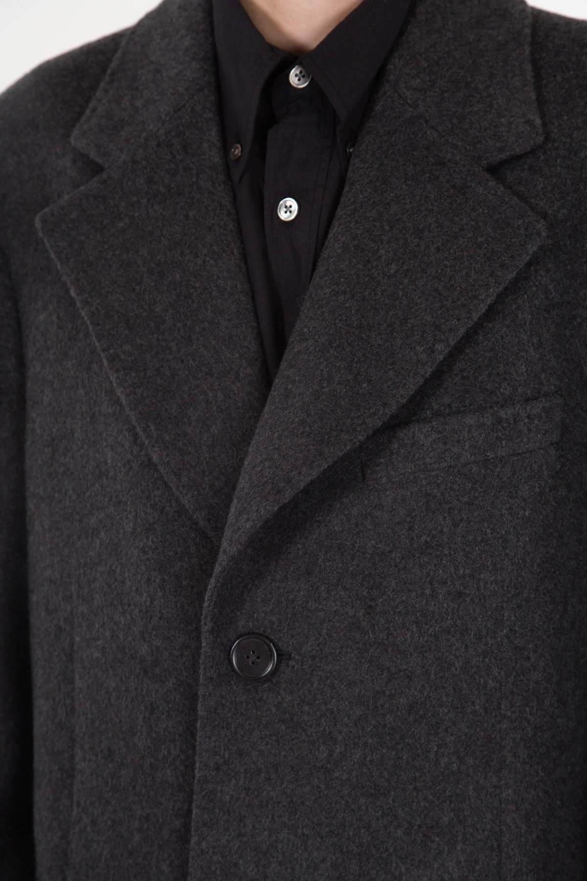 Our Legacy Dolphin Cash Wool Coat - Ash Grey | Garmentory