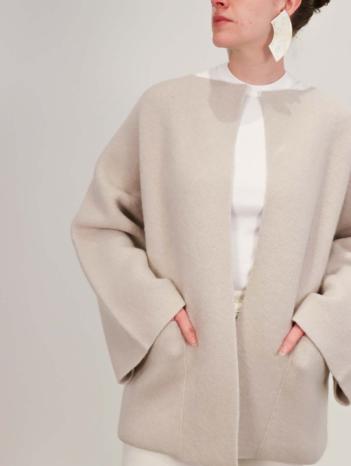 Lauren Manoogian Felt Duo Coat - Putty | Garmentory