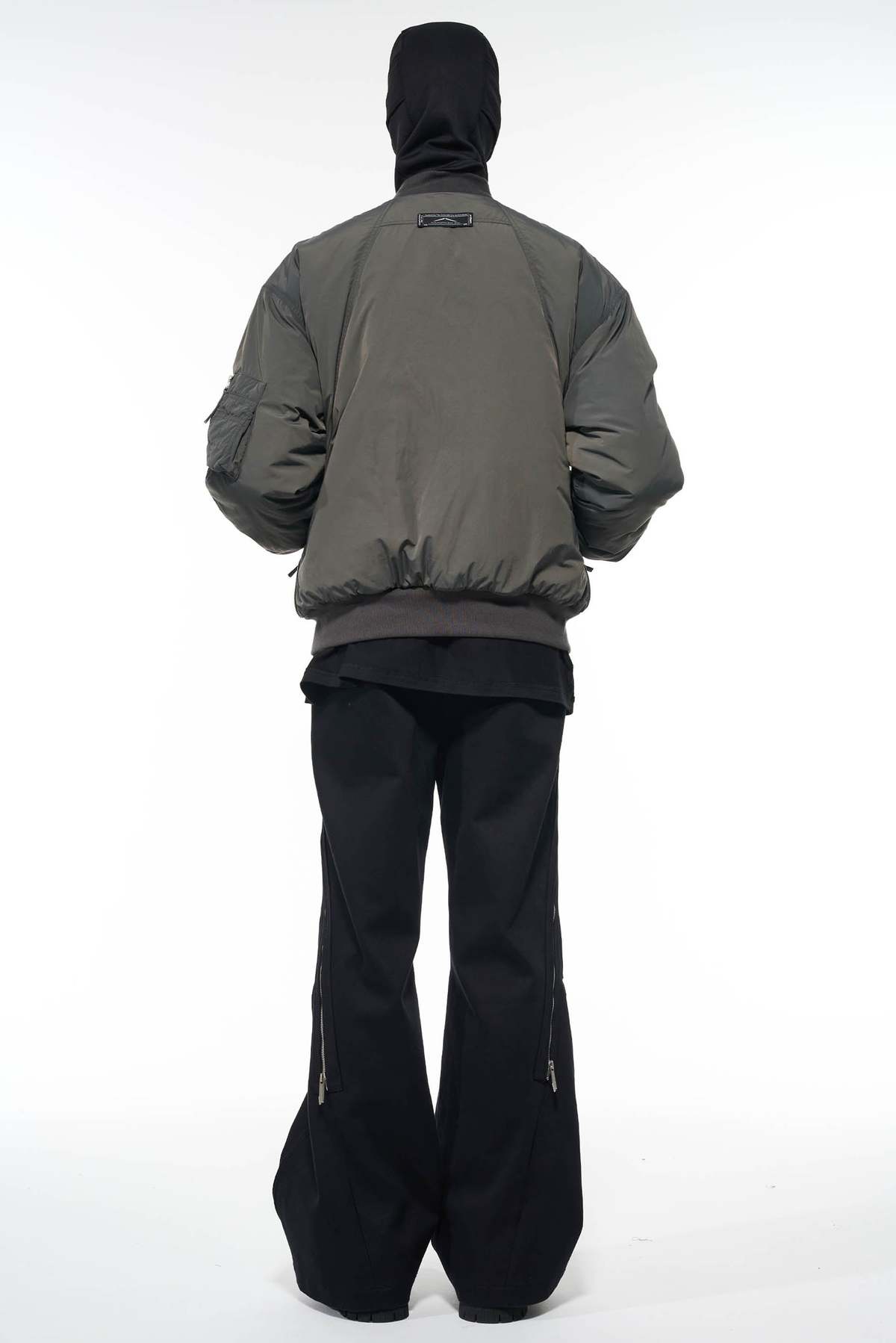 Attempt Arc Zip MA 1 Jacket - Grey | Garmentory