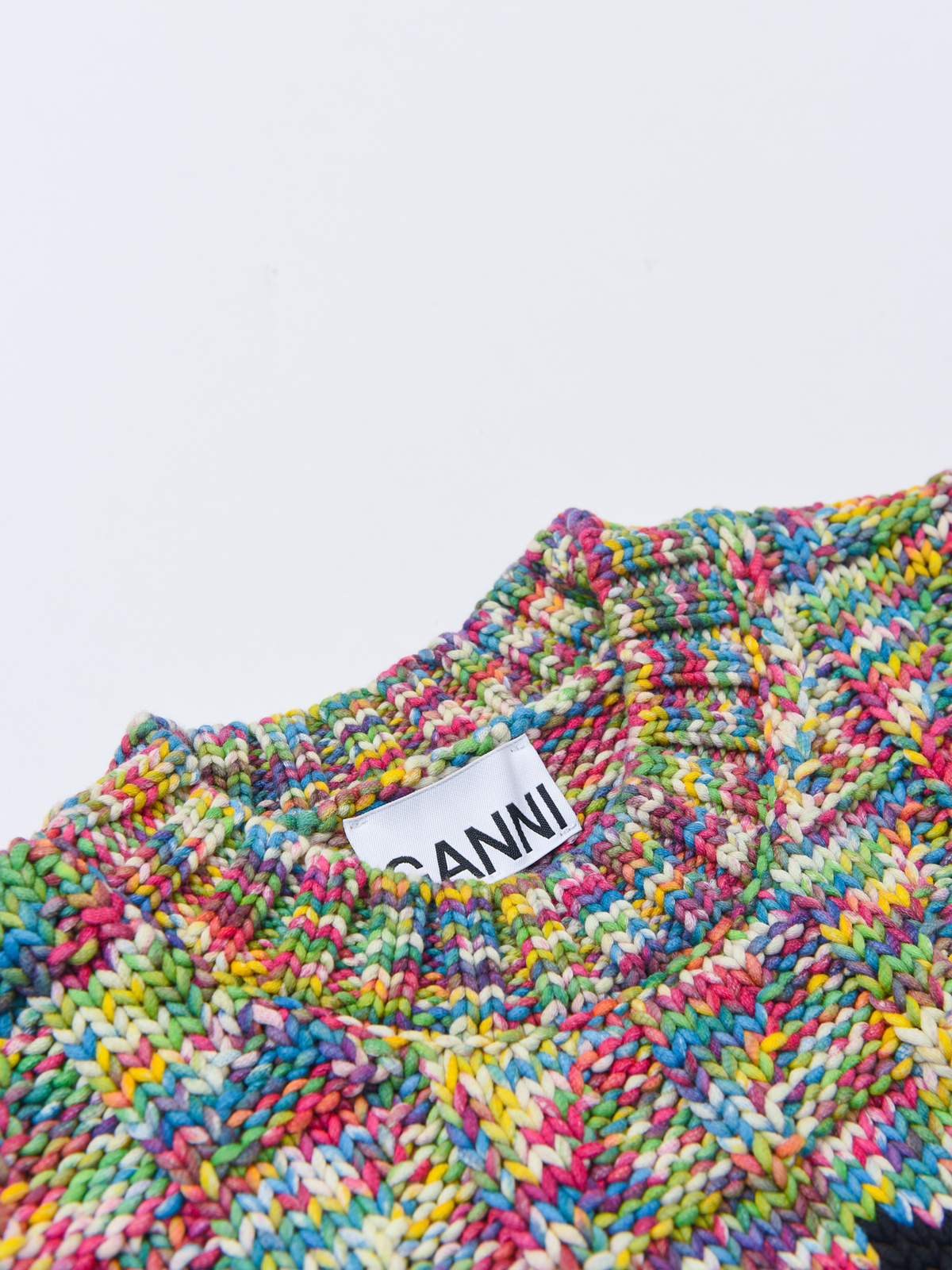 Ganni Cotton Rope Vest - MULTICOLOUR | Garmentory