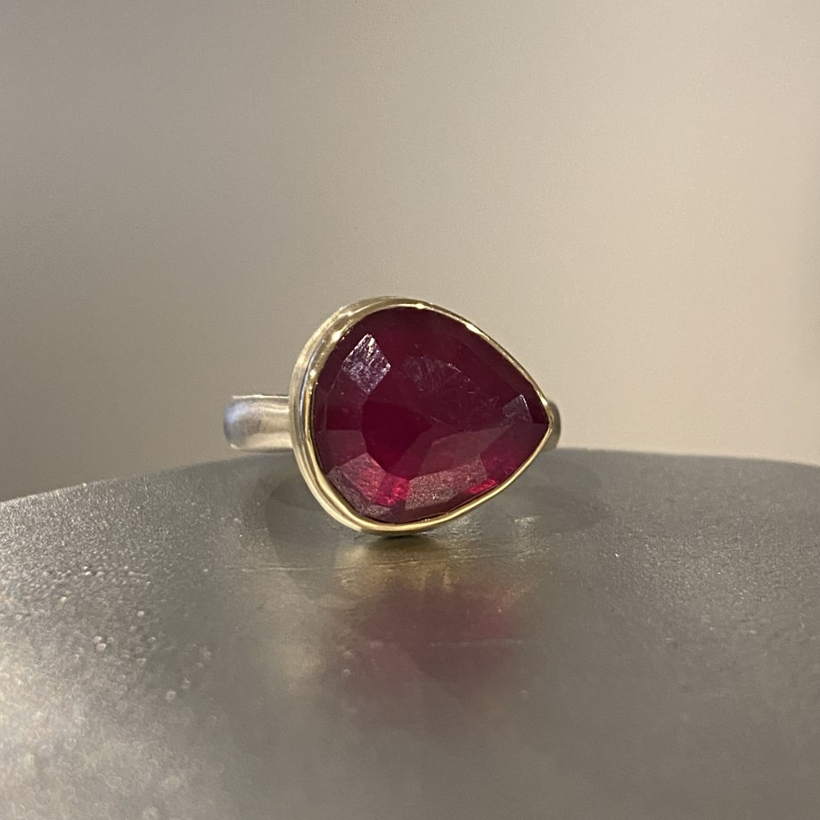 Jamie Joseph Teardrop African Ruby Ring | Garmentory