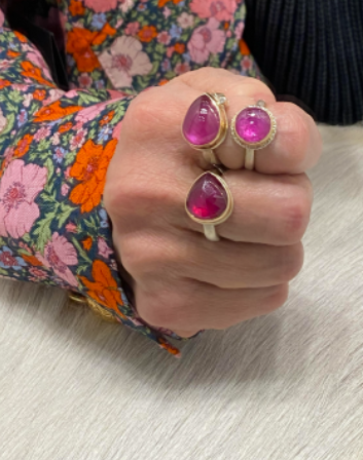 Jamie Joseph Teardrop African Ruby Ring | Garmentory