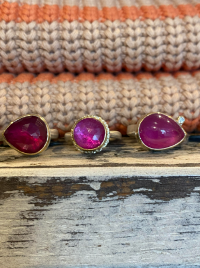 Jamie Joseph Teardrop African Ruby Ring | Garmentory