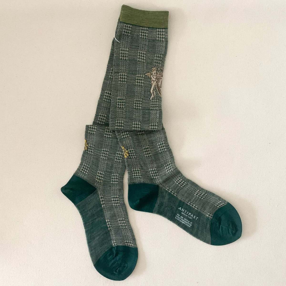 Antipast Angels Knee High Socks - Green | Garmentory