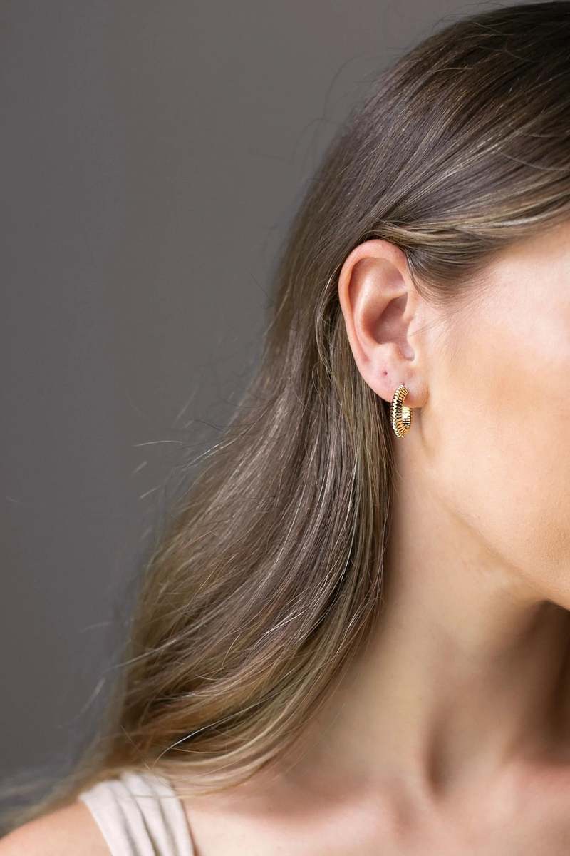 Electric Picks Ali Hoop Earring - Gold | Garmentory