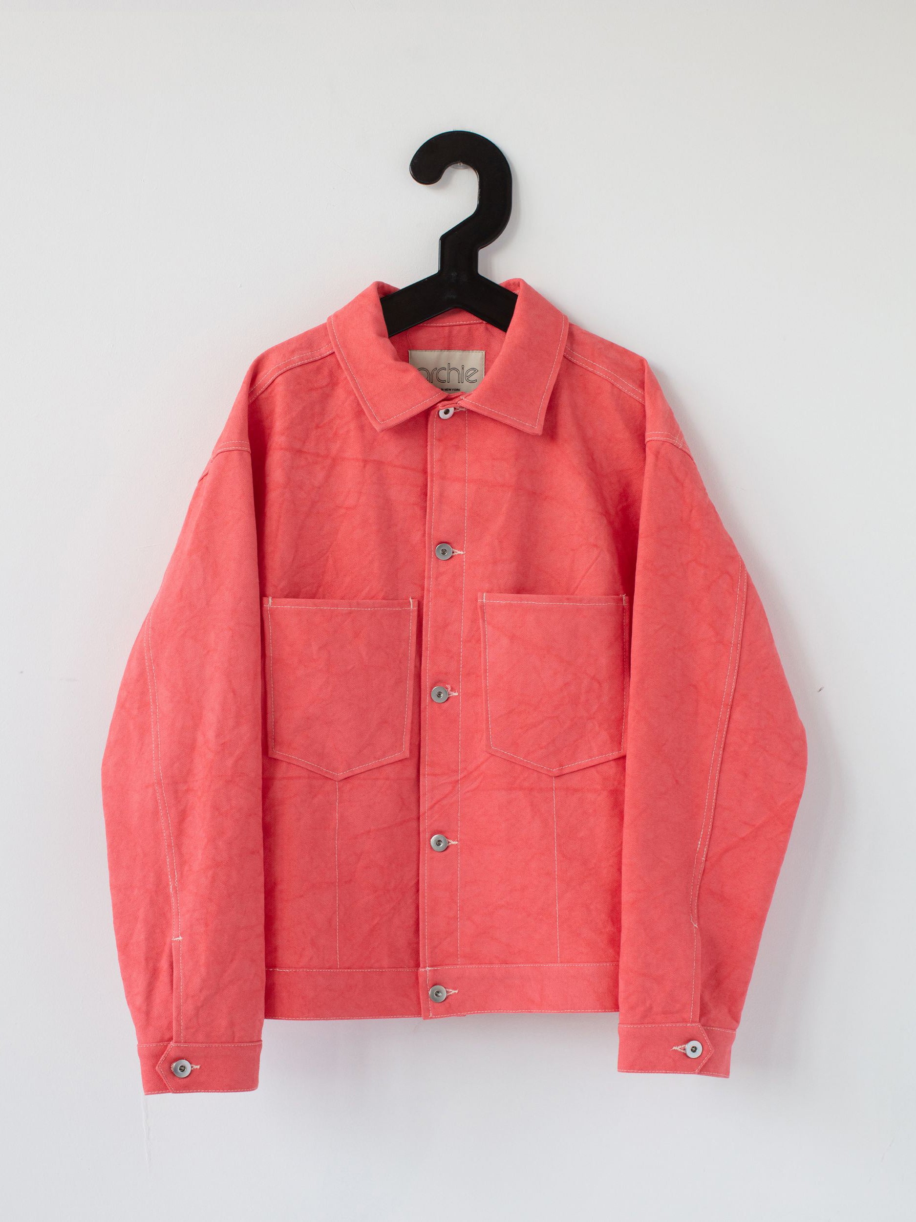 archie Canvas Coverall Jacket - Carnation | Garmentory