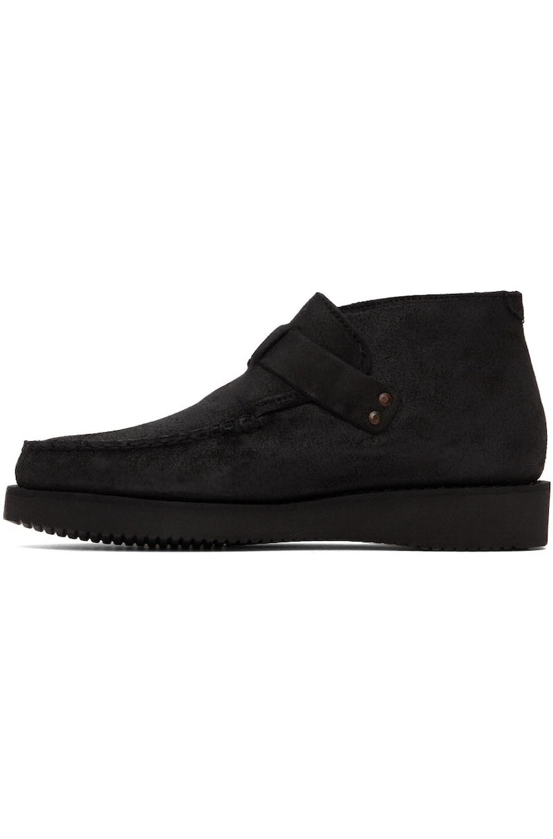 Engineered Garments Black Sebago Edition Suede Ring Desert Boots ...