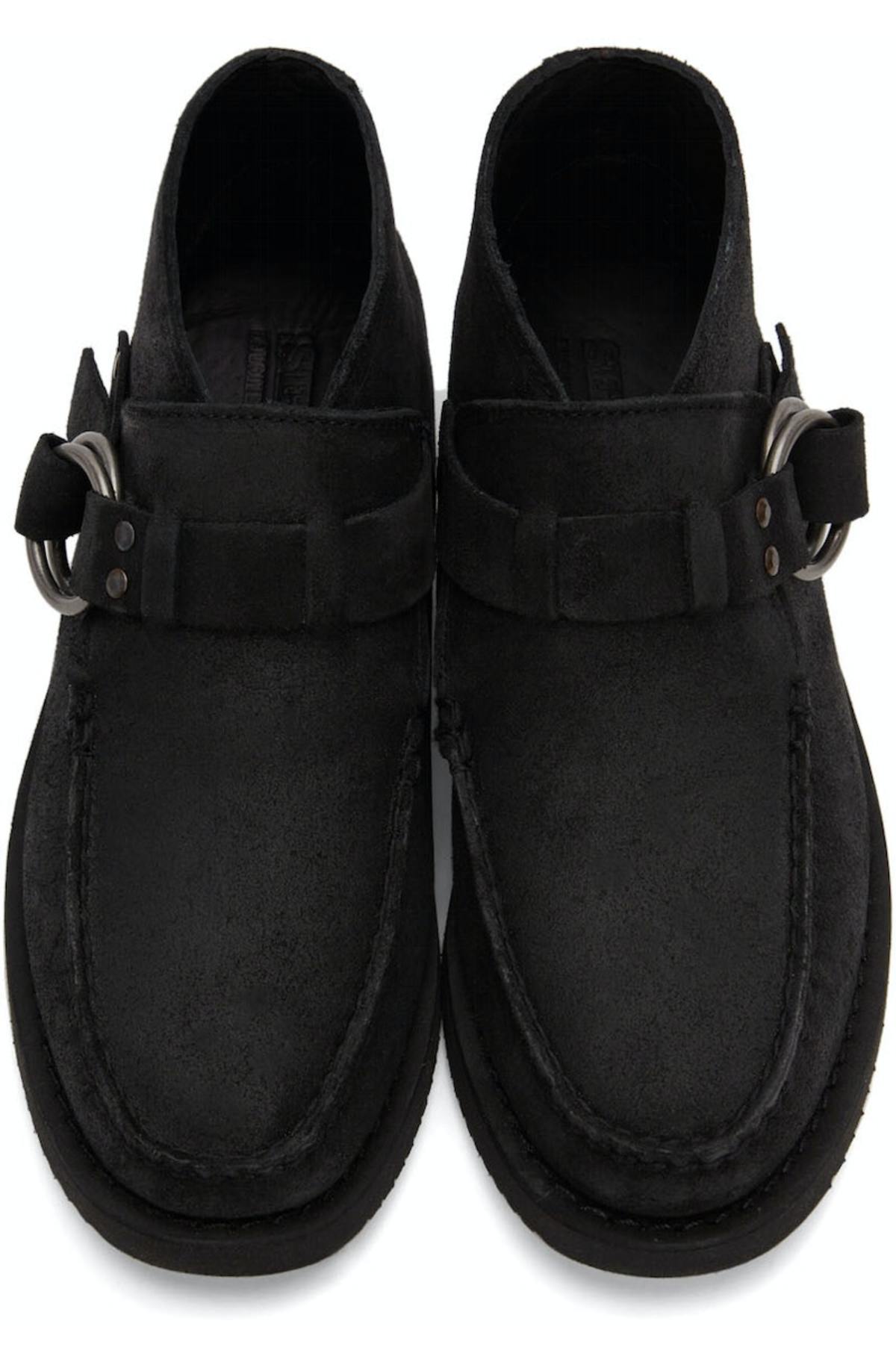Engineered Garments Black Sebago Edition Suede Ring Desert Boots ...
