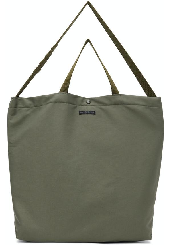 Engineered Garments Cotton Carry-All Tote - Olive | Garmentory