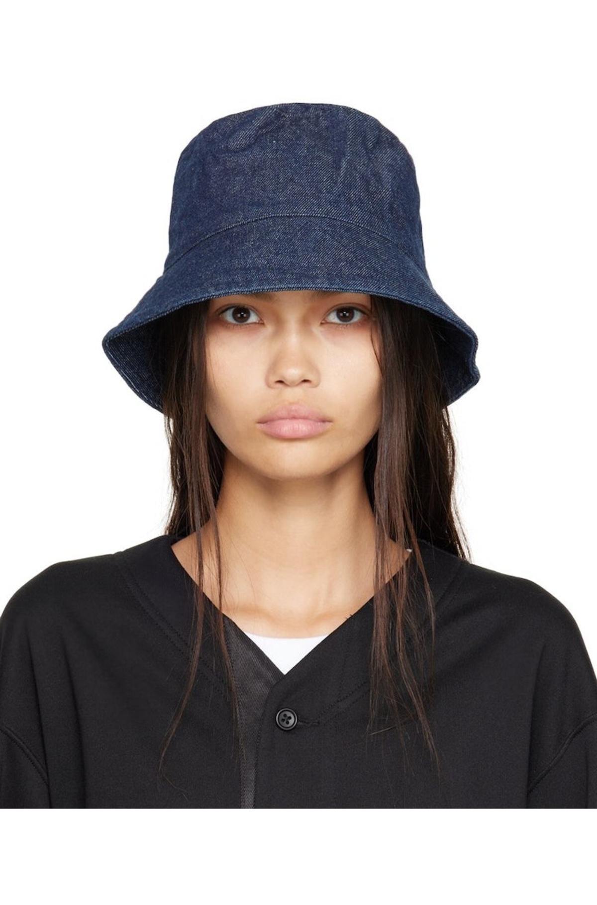 Engineered Garments Asymmetrical Bucket Hat - Indigo | Garmentory