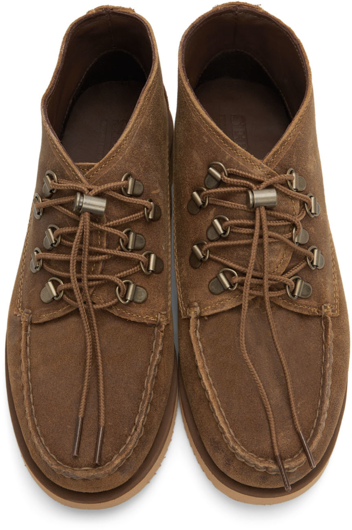 Engineered Garments Sebago Edition Taffy Overlap Mid Boots - Beige ...