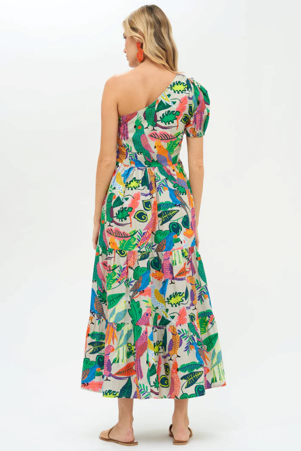 Oliphant One Shoulder Maxi Dress - Polly Green | Garmentory