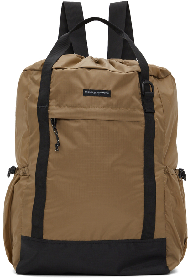 Engineered Garments Tan 3-Way Backpack | Garmentory