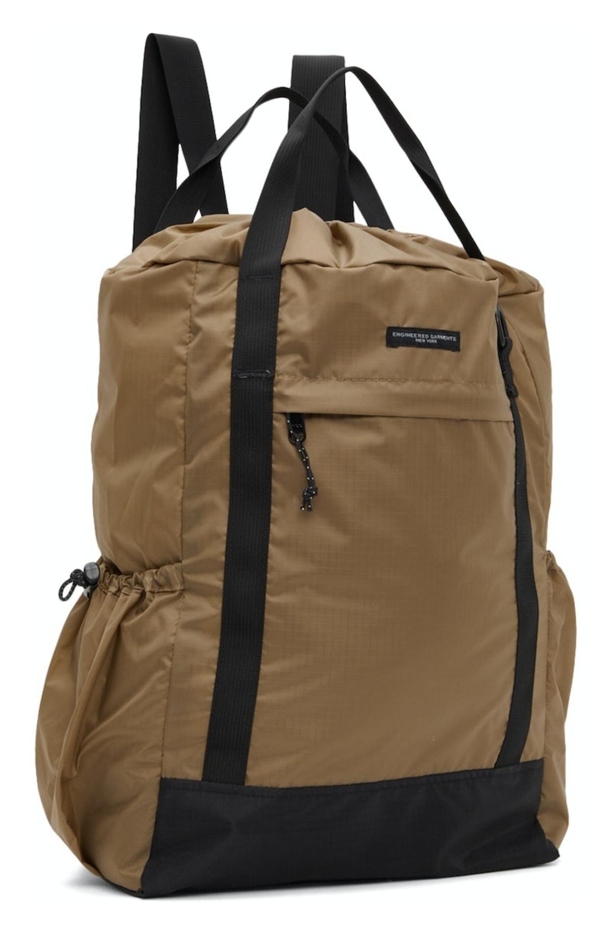 Engineered Garments Tan 3-Way Backpack | Garmentory