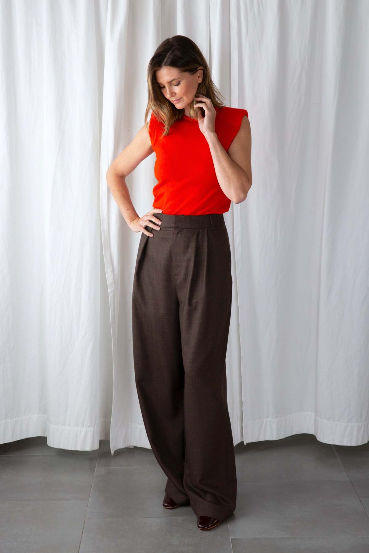 Tibi Skinlike Tube Tank - Red | Garmentory