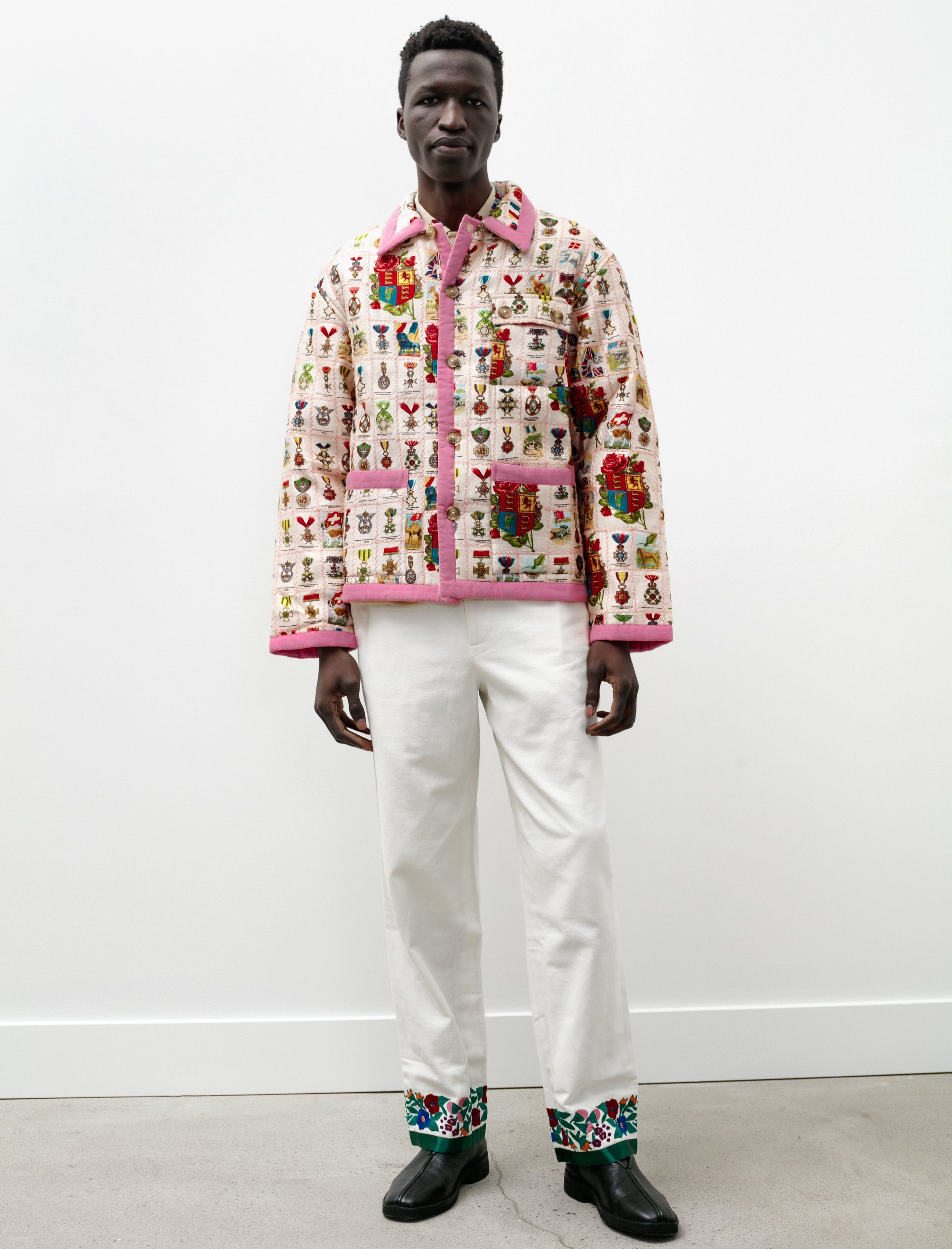 BODE Tobacco Signet Quilt Jacket - Multi | Garmentory
