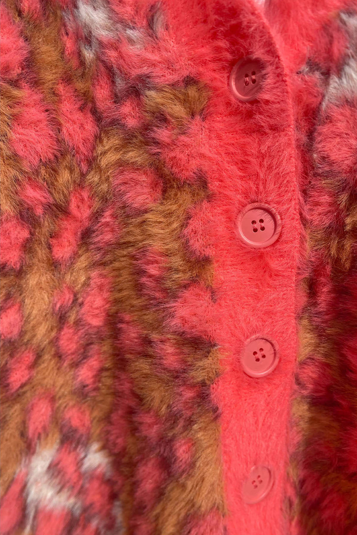 Manoush Panthere Coeur Cardigan - Pink/Tan | Garmentory