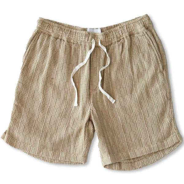 Corridor Rainbow Weave Drawstring Shorts - Natural | Garmentory
