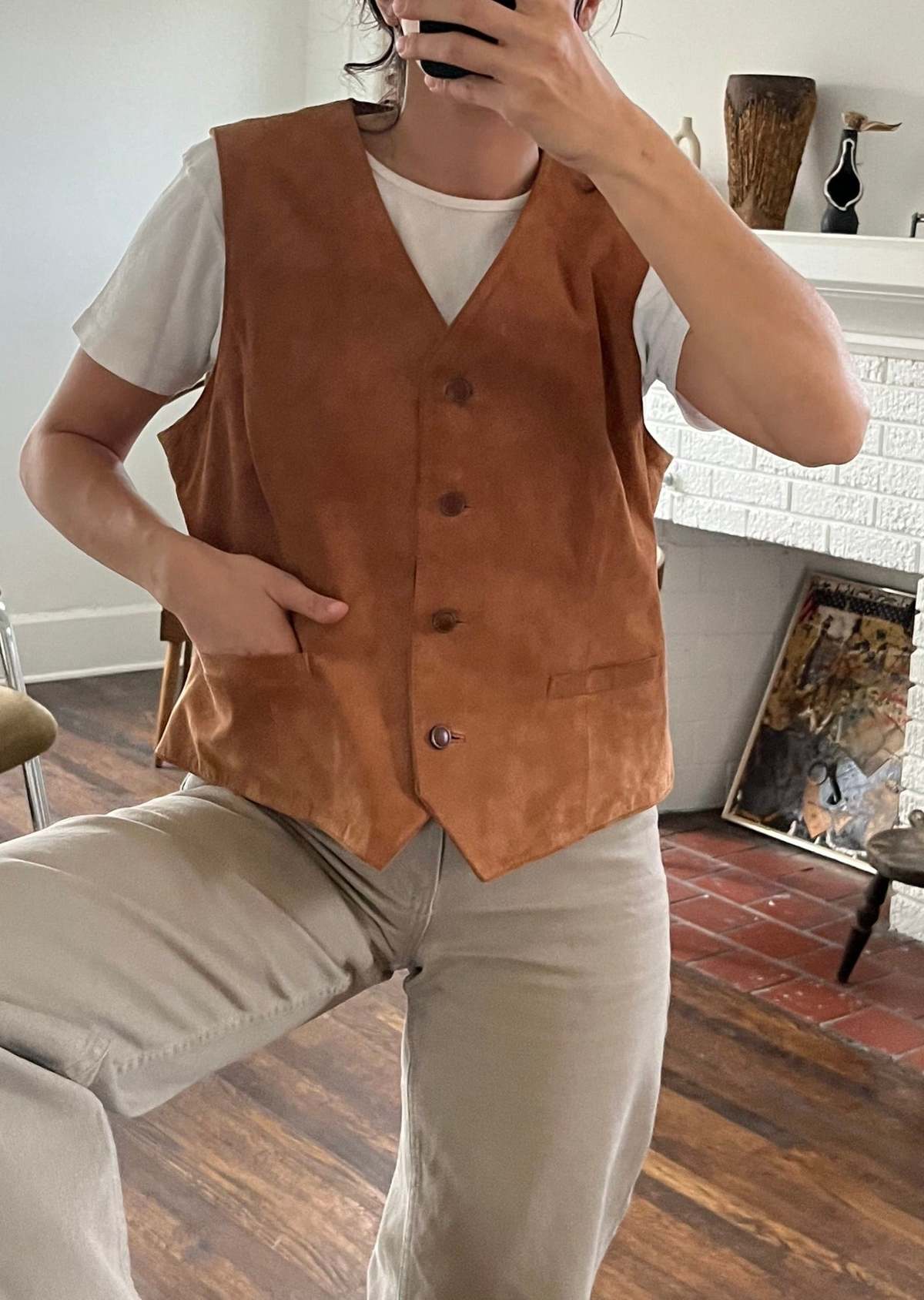 1980s Pendelton Cowhide Vest | Garmentory