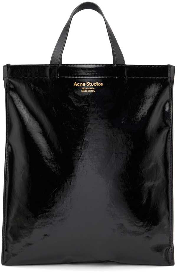 Acne Studios Shiny Tote - Black | Garmentory