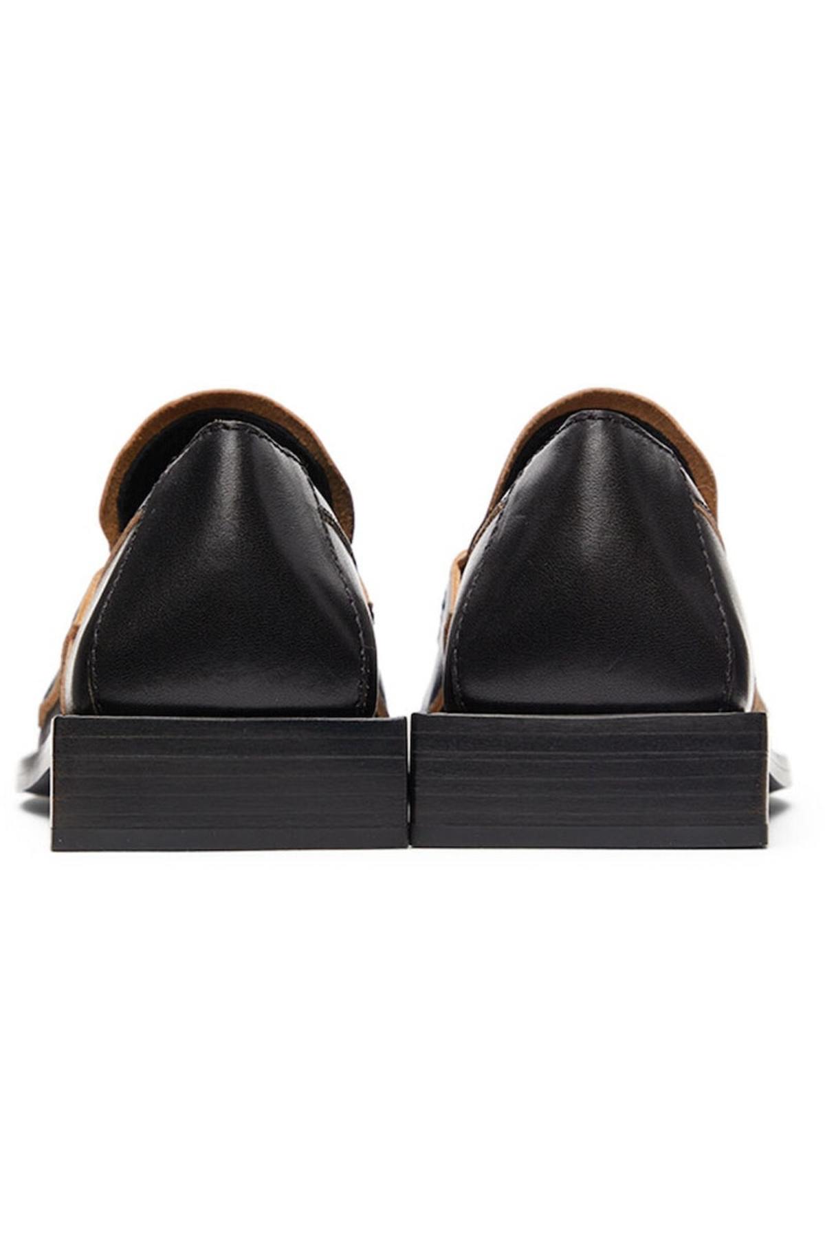 Acne Studios Square Toe Bladie Loafers - Black | Garmentory