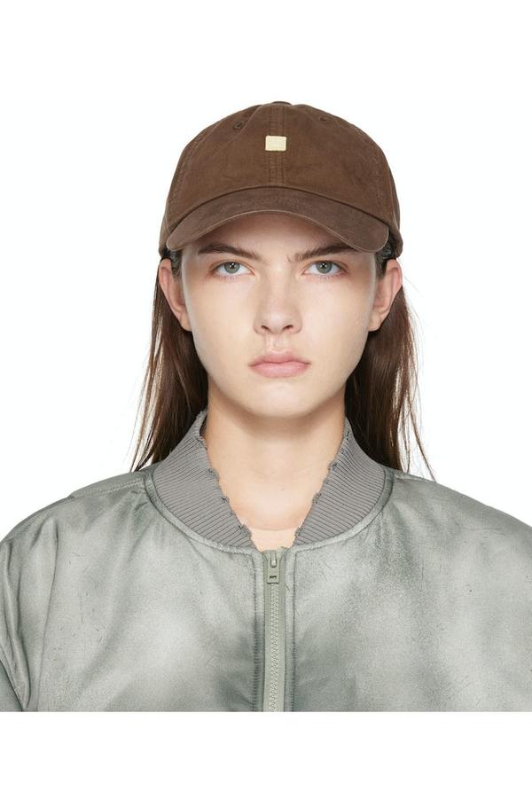 Acne Studios Patch Cap - Brown | Garmentory