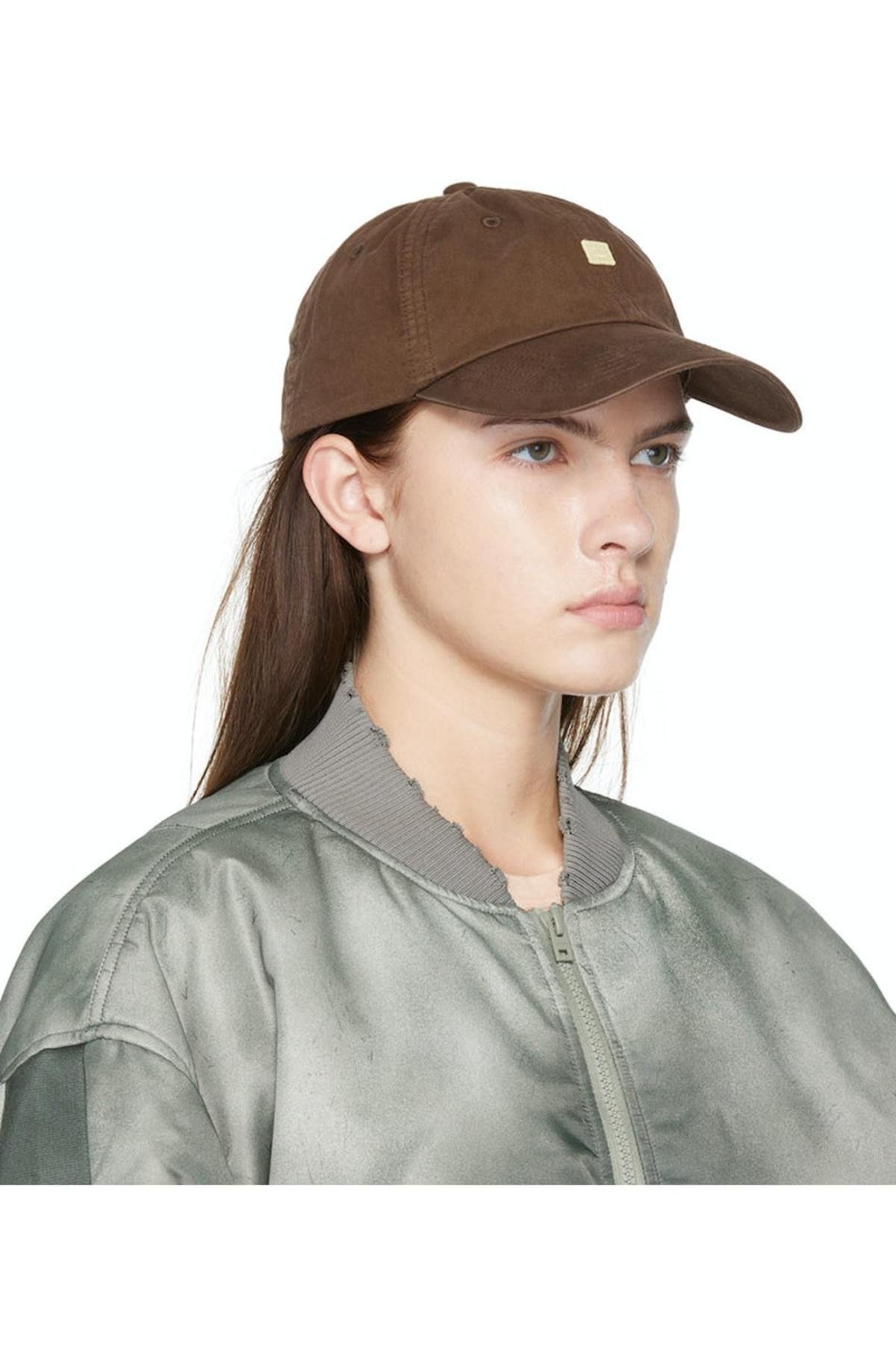 Acne Studios Patch Cap - Brown | Garmentory