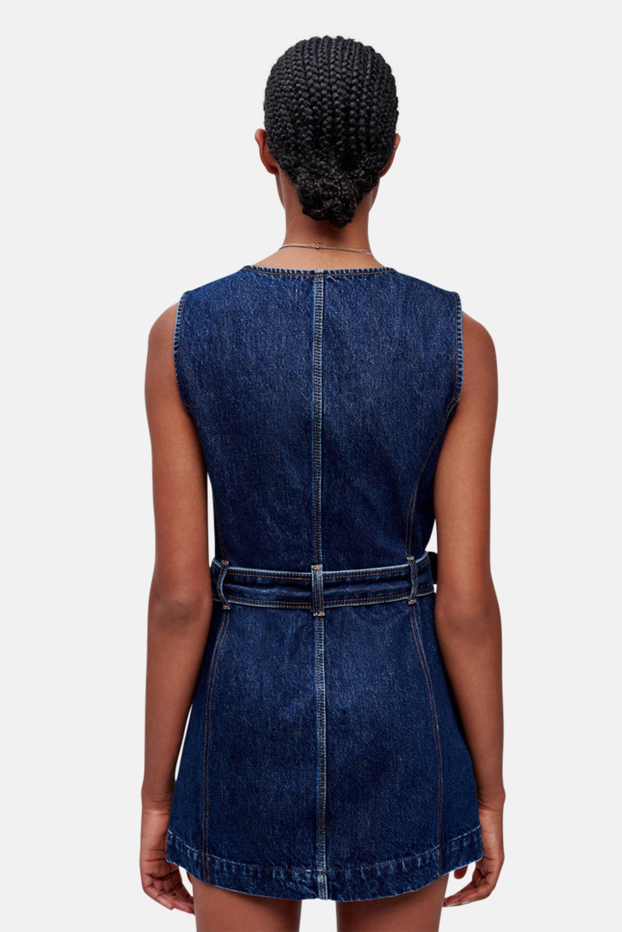 RE/DONE 60s Belted Mini Dress - Heritage Rinse | Garmentory
