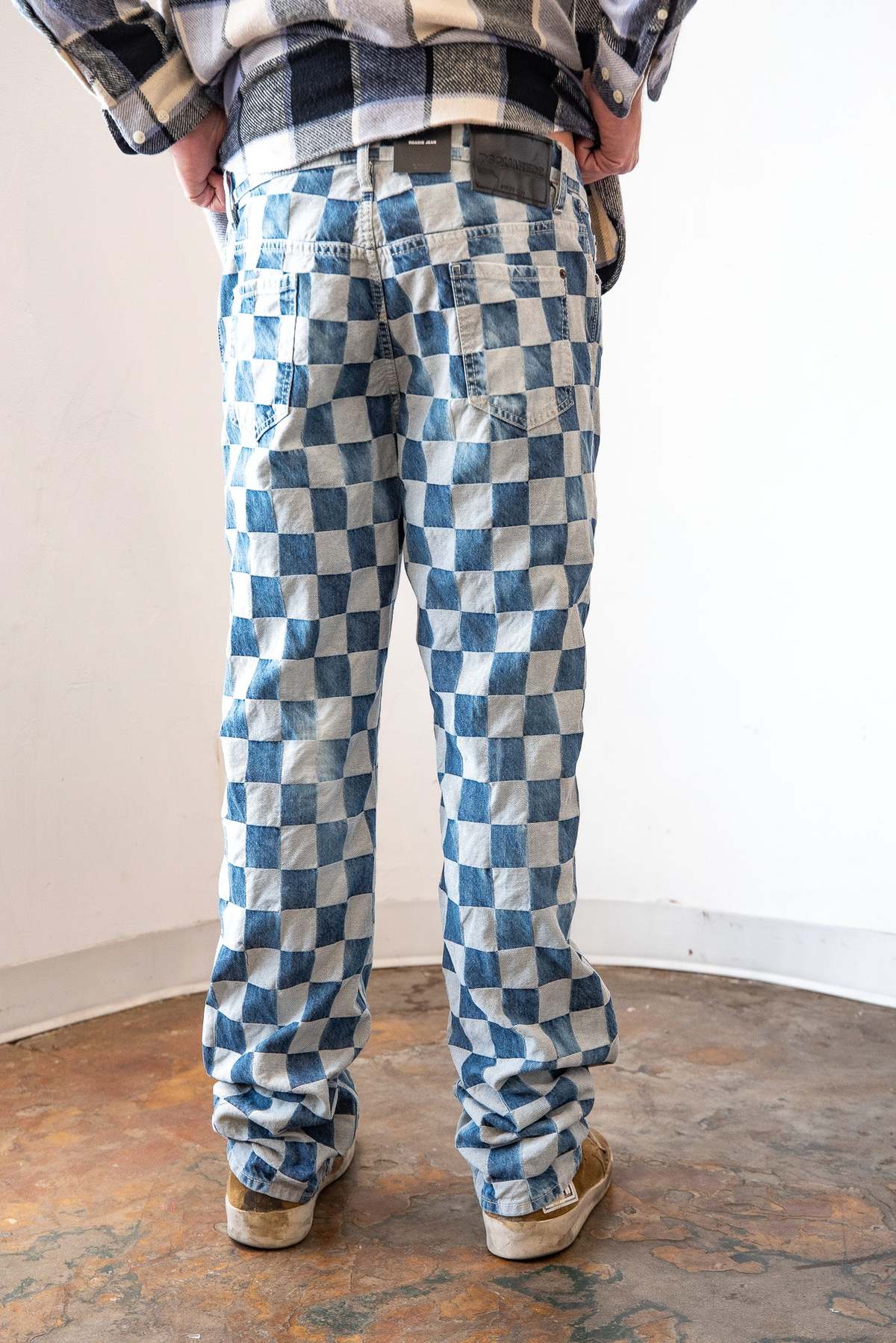 Dsquared2 Checkerboard Jeans - Blue | Garmentory