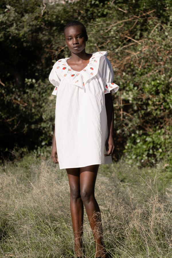 Wellington Factory The Maria Embroidered Dress - White | Garmentory