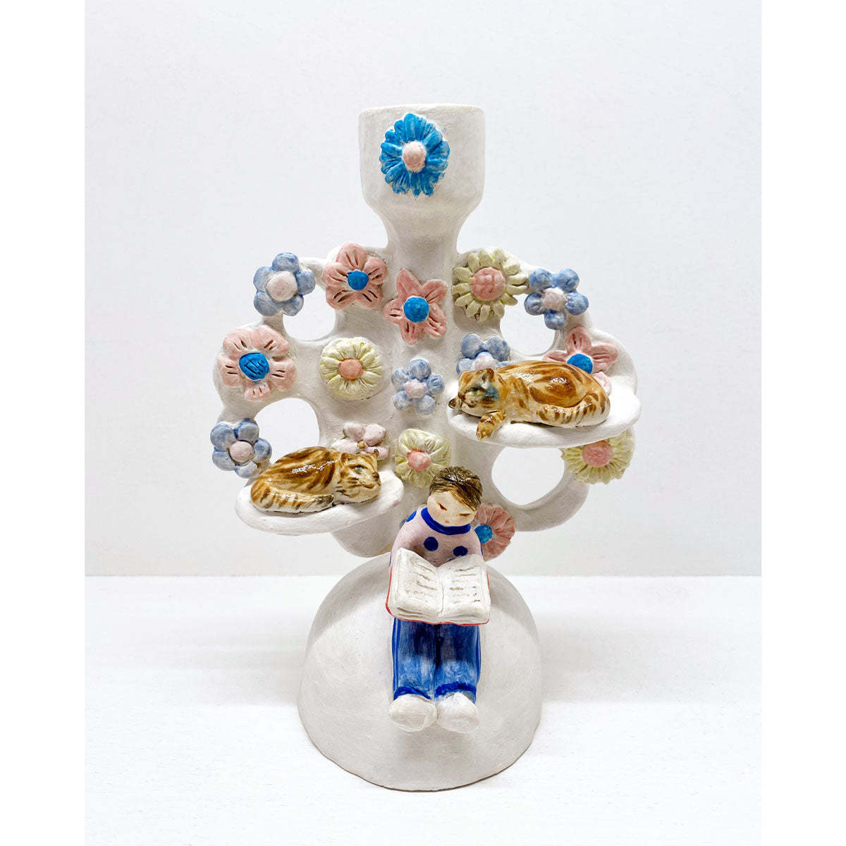 Satchiko A Girl And Her Cats Candle Holder - Multi | Garmentory