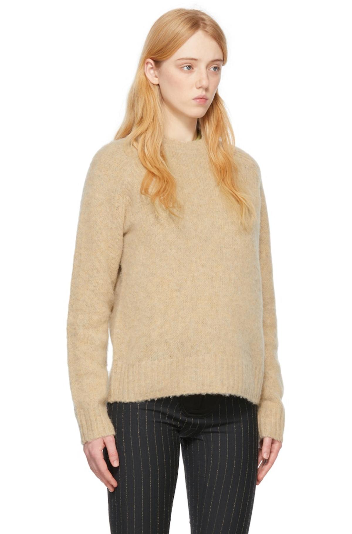 Acne Studios Wool Sweater - Toffee Brown | Garmentory
