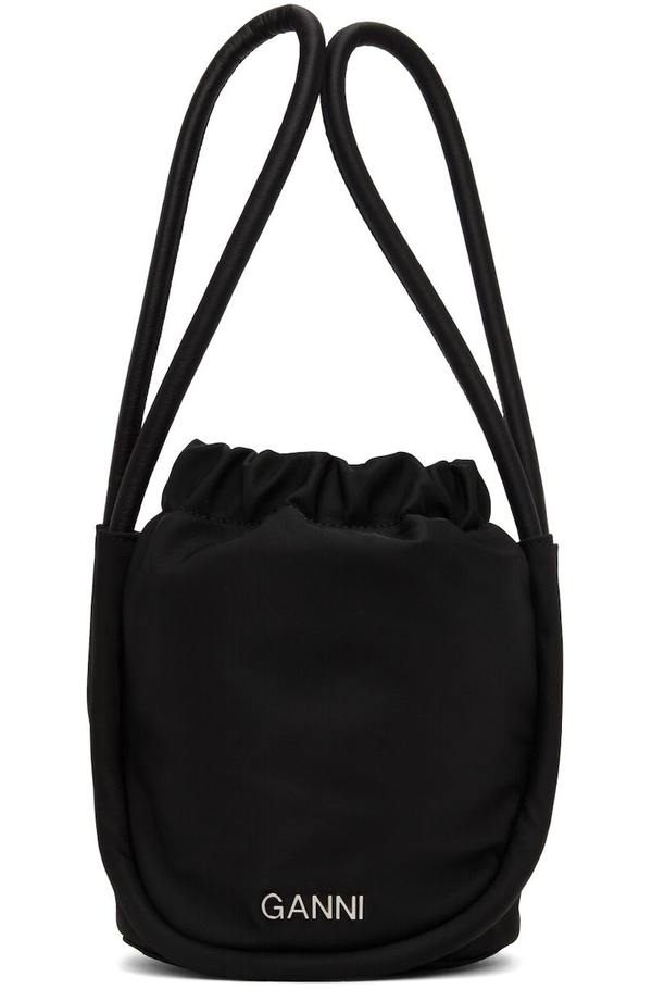 Ganni Mini Knot Bag - Black | Garmentory